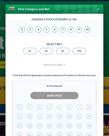 Daily Keno- The OLG Canadian Lottery